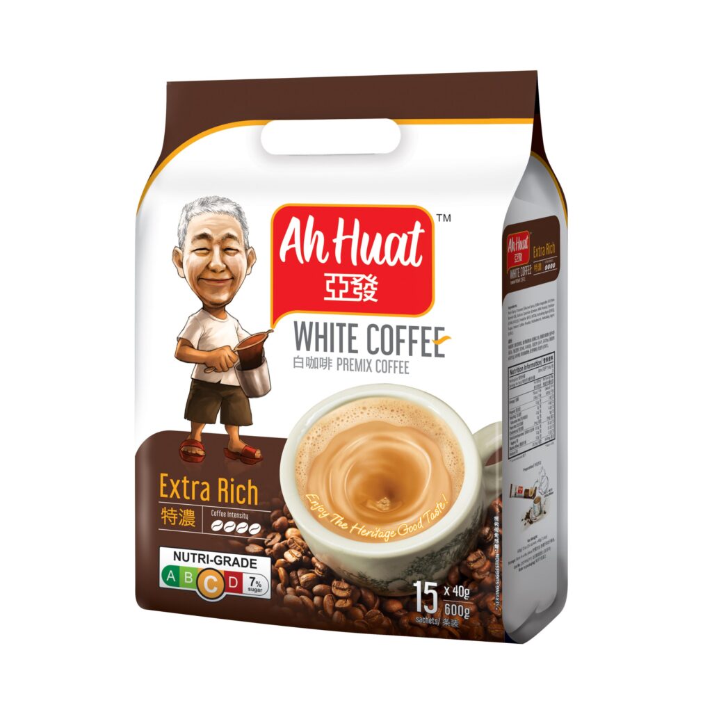 Ah Huat White Coffee Extra Rich 36g x 13s - Li An Foodstuff Pte Ltd