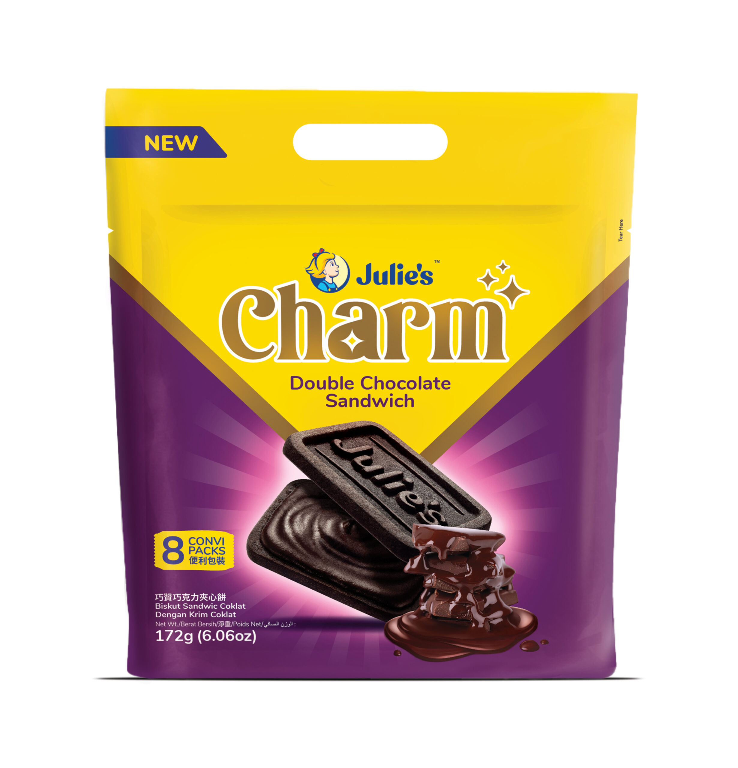 Charm Double Chocolate Sandwich 172g - Li An Foodstuff Pte Ltd