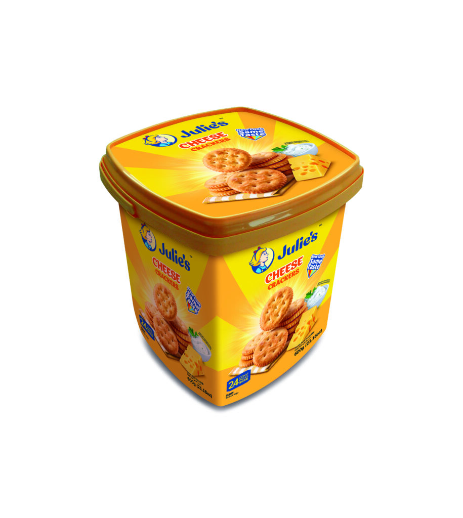 Julie's Cheese Crackers Tub 600g - Li An Foodstuff Pte Ltd
