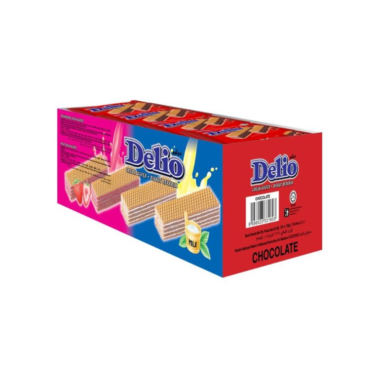 Delio Chocolate Cream Wafer 16g x 24s - Li An Foodstuff Pte Ltd