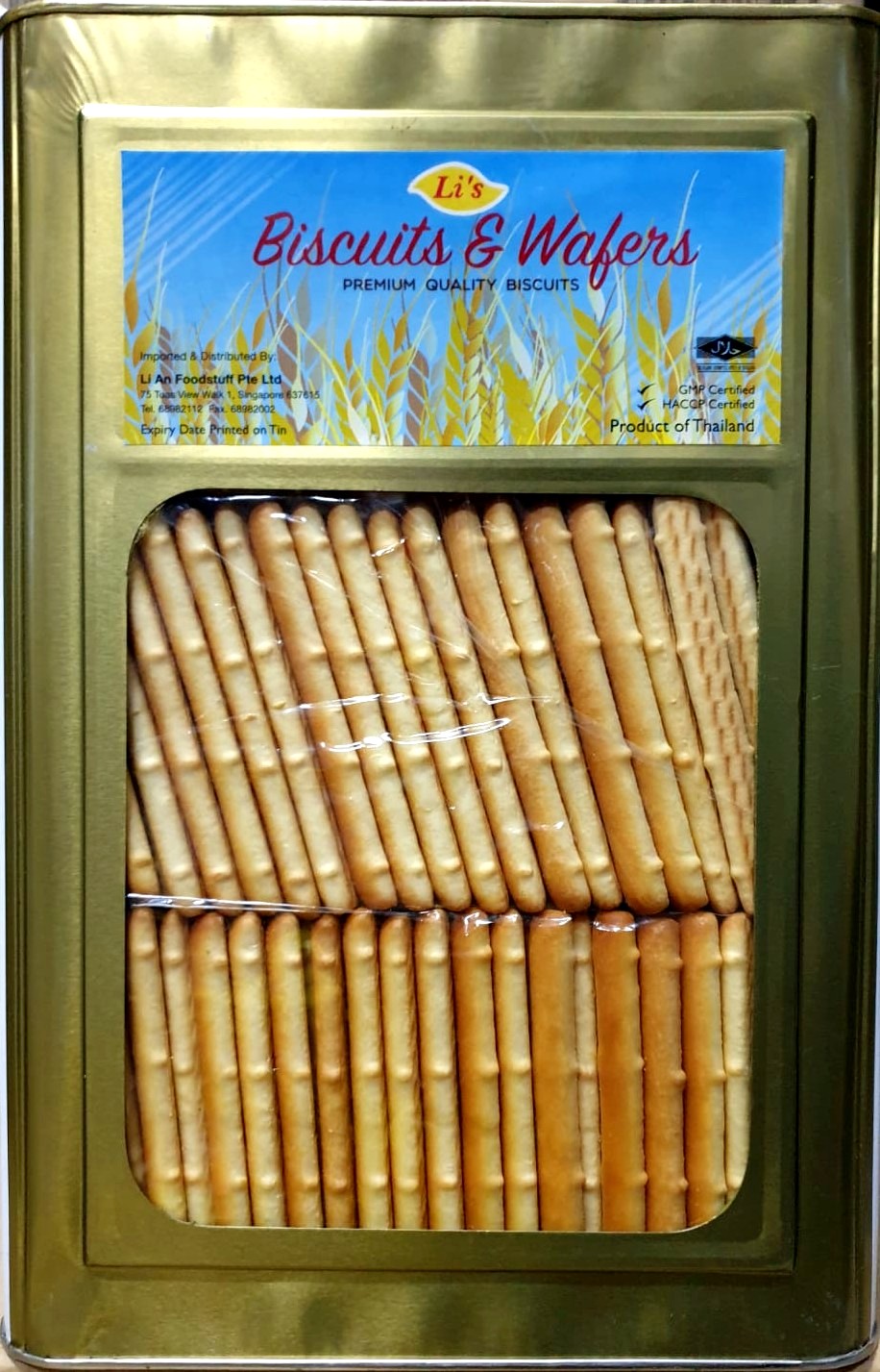Golden Bamboo Biscuits 4kg - Li An Foodstuff Pte Ltd