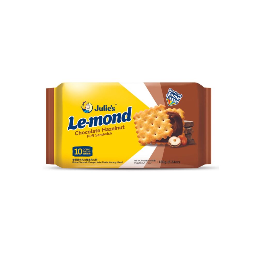 Julie's Le-Mond Puff Sandwich Chocolate 180g - Li An Foodstuff Pte Ltd