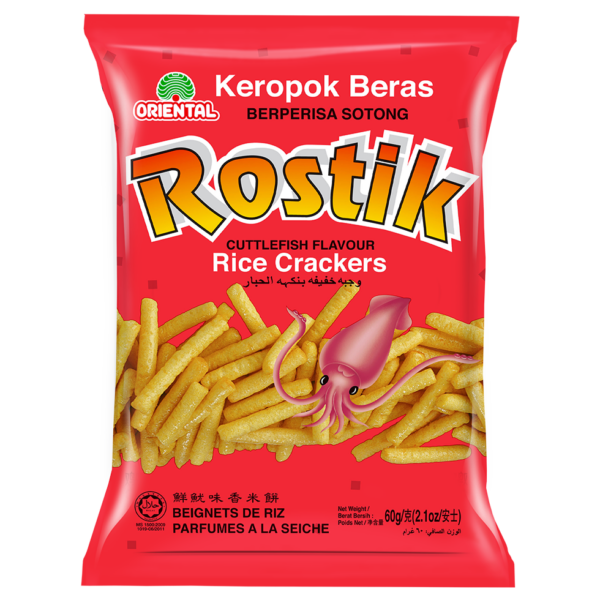 Rostik Cuttlefish Crackers 60g - Li An Foodstuff Pte Ltd